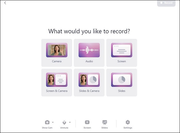 Online Webcam Recorder to Record Webcam and Screen