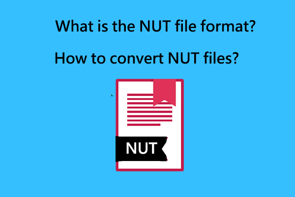 What Is the NUT File Format & How to Convert NUT Files [Solved]