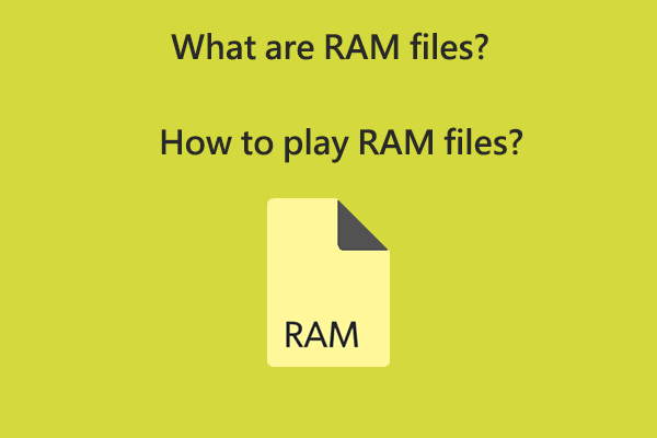 [Solved] What Are RAM Files & How to Play RAM Flies Easily