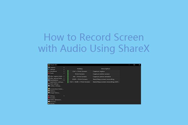 How to Record Screen with Audio Using ShareX