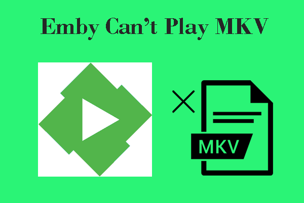 Emby MKV: The Best Methods to Fix Emby Can’t Play MKV Files