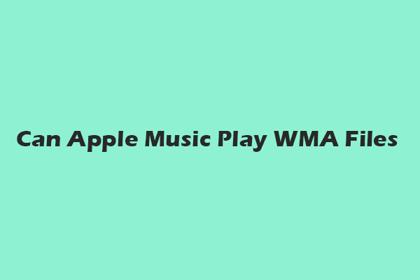 Can Apple Music Play WMA Files? Top 3 Methods to Play WMA