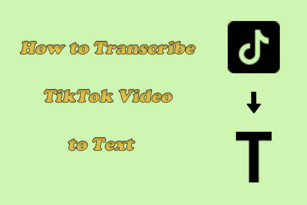 How to Transcribe TikTok Video to Text? 3 Online/Offline Tools!